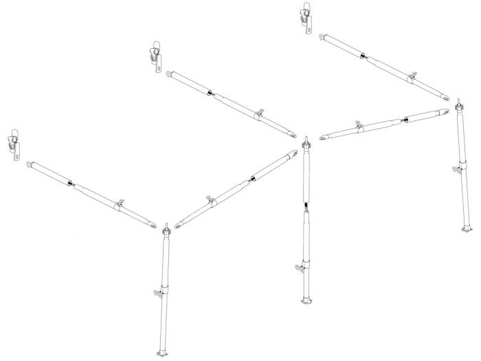 Isabella Eclipse MegaFrame G18/G19 marco de toldo